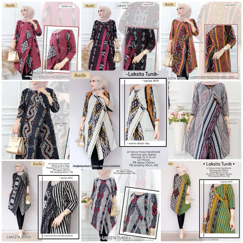 Jual atasan tunik tenun troso termuah - LAKSITA TUNIK KEKINIAN TERISTIMEWA | Shopee Indonesia