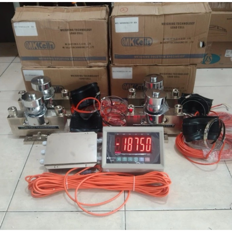 Jual Paket Load Cells Jembatan Timbang MK-Cells MK LUC Cap 30ton 4 Unit dan Indicator Sonic A28e ...