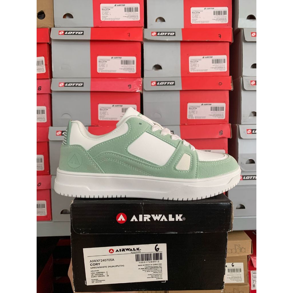 Jual Airwalk Cory Green/White Women Shoes Original | Shopee Indonesia
