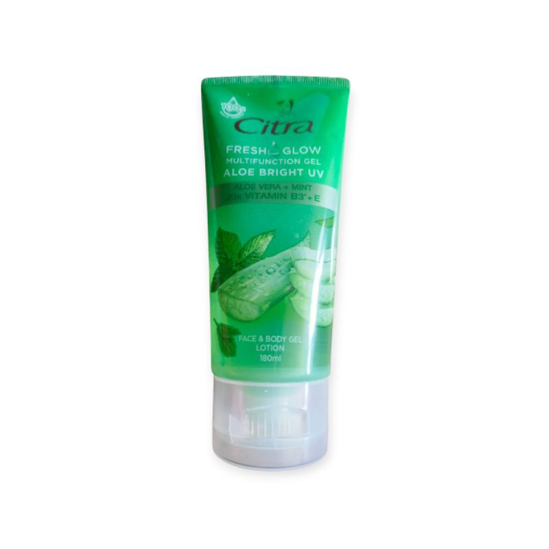 Jual Citra fresh glow aloe bright uv face & body gel 180ml | Shopee ...