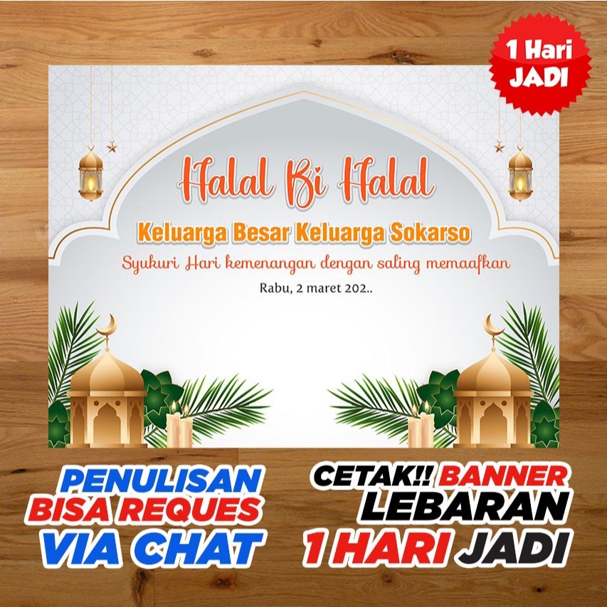 Jual SPANDUK/ BANNER LEBARAN IDUL FITRI, BANNER BUKA BERSAMA, KEBUTUHAN ...