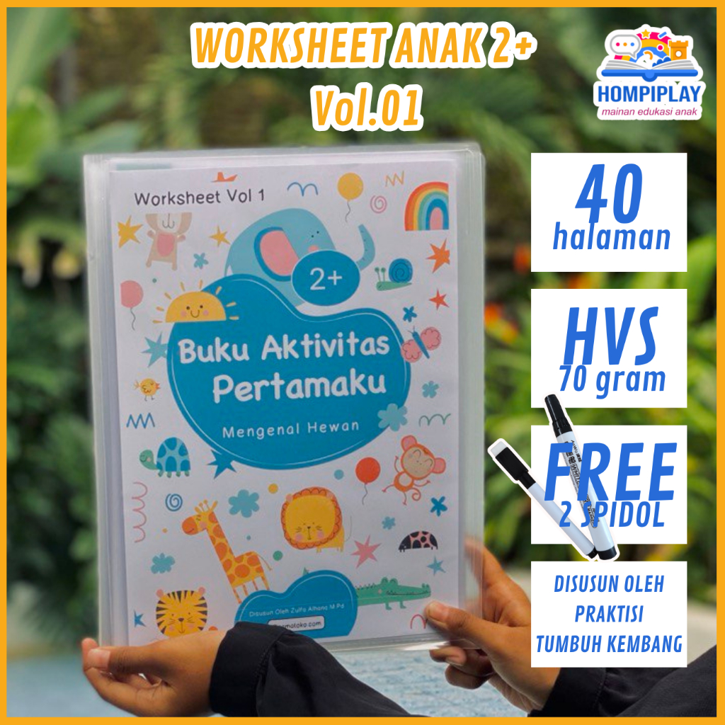 Jual BUKU AKTIVITAS PERTAMAKU 2+ | Worksheet Wipe & Clean Edukasi Anak 2 tahun | Original by ...