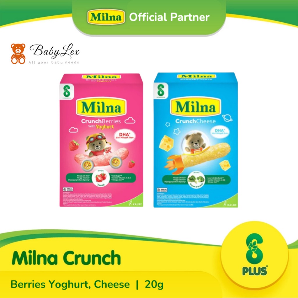Jual MILNA CrunchIes Box 20 g Keju Cheese Berries Yoghurt Tomat Brokoli ...