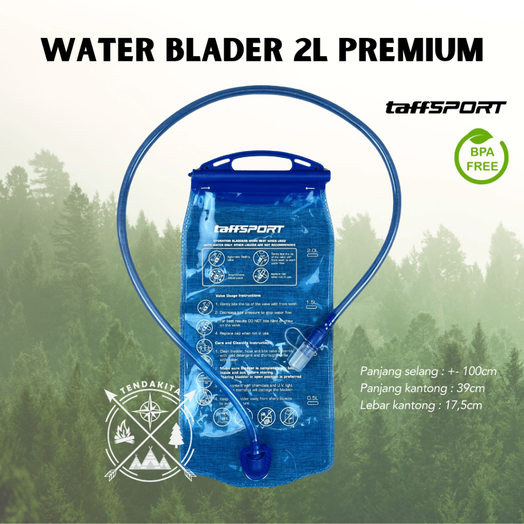 Jual -Taffsport SD16 Kantong Air Minum Sepeda 2L | Hydropack | Water Bladder | Tempat Air Minum ...