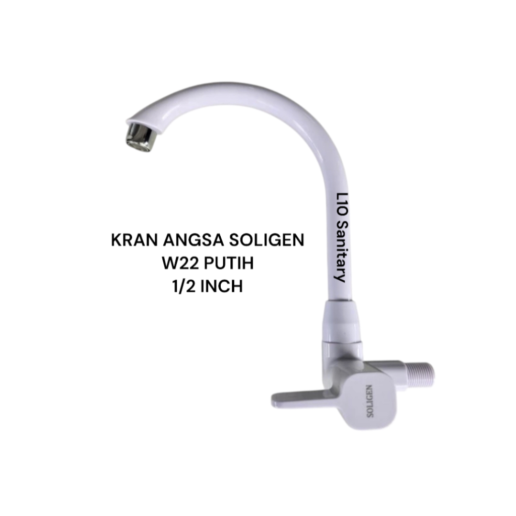 Jual Kran Angsa SOLIGEN W22 White / Kran Cuci Piring W 22 Putih 1/2 ...