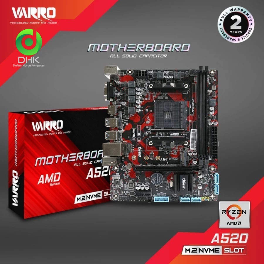 Jual MOBO MOTHERBOARD VARRO A520 AMD AM4 SERIES DDR4 | Shopee Indonesia