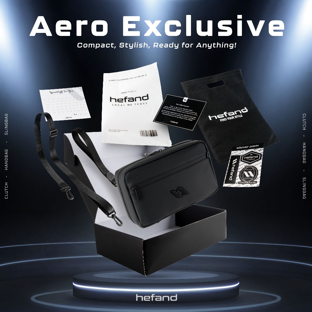 Jual Hefand - Handbag Pria Aero Exclusive Clutch Bag Slingbag ...