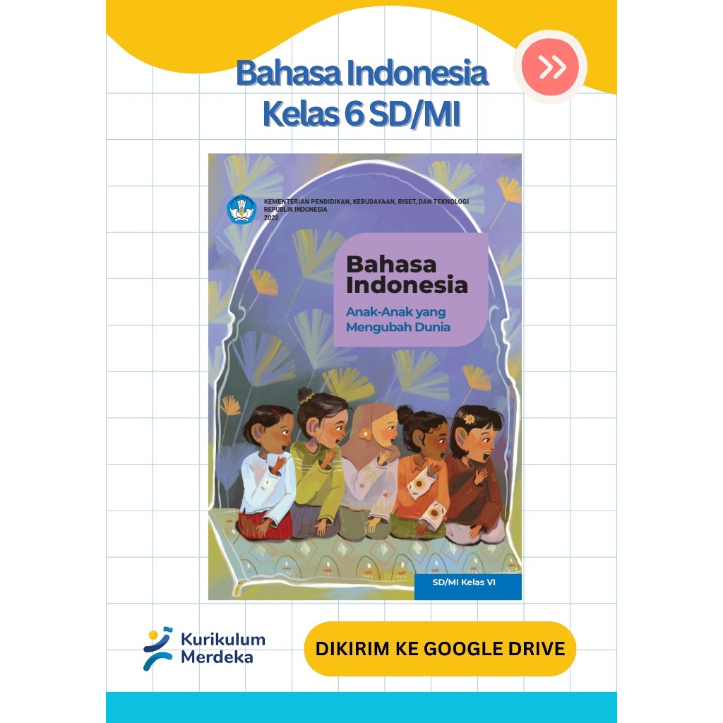 Jual Buku Paket Bahasa Indonesia Kelas 6 SD/MI Kurikulum Merdeka KEMENDIKBUD | Shopee Indonesia
