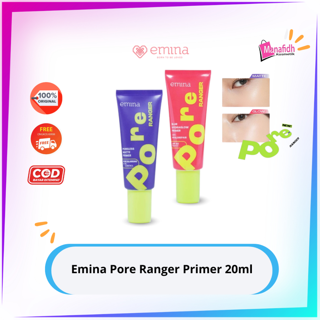 Jual Emina Pore Ranger Poreless Matte & Blur Hydraglow Primer 20 ml ...