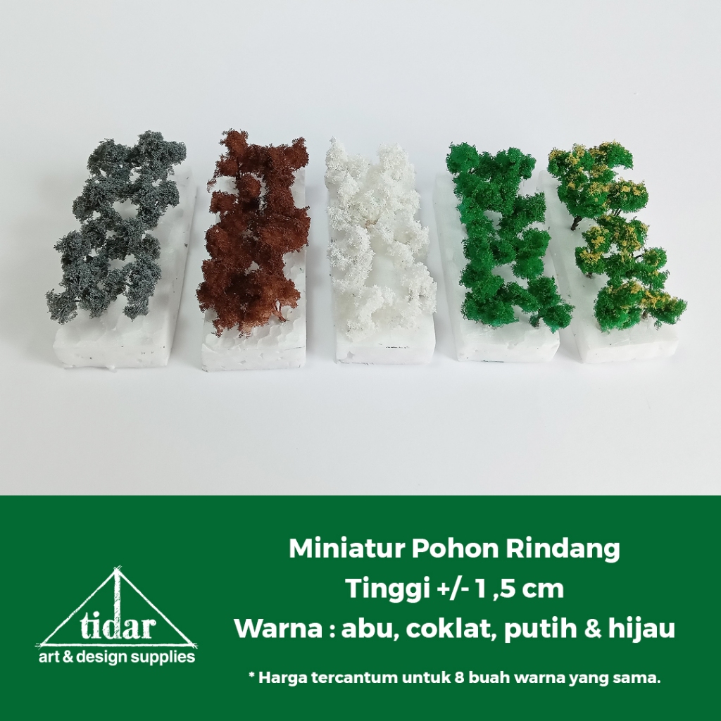 Jual MH - Miniatur Pohon Cabang Tinggi 1,5 CM - Tanaman Rindang - Maket ...