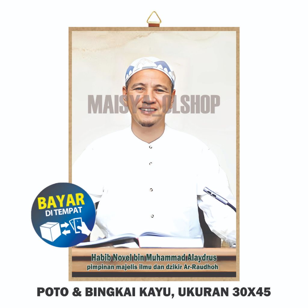 Jual Poster Poto Habib Novel bin Muhammad Alaydrus, Ukuran 30x45 ...