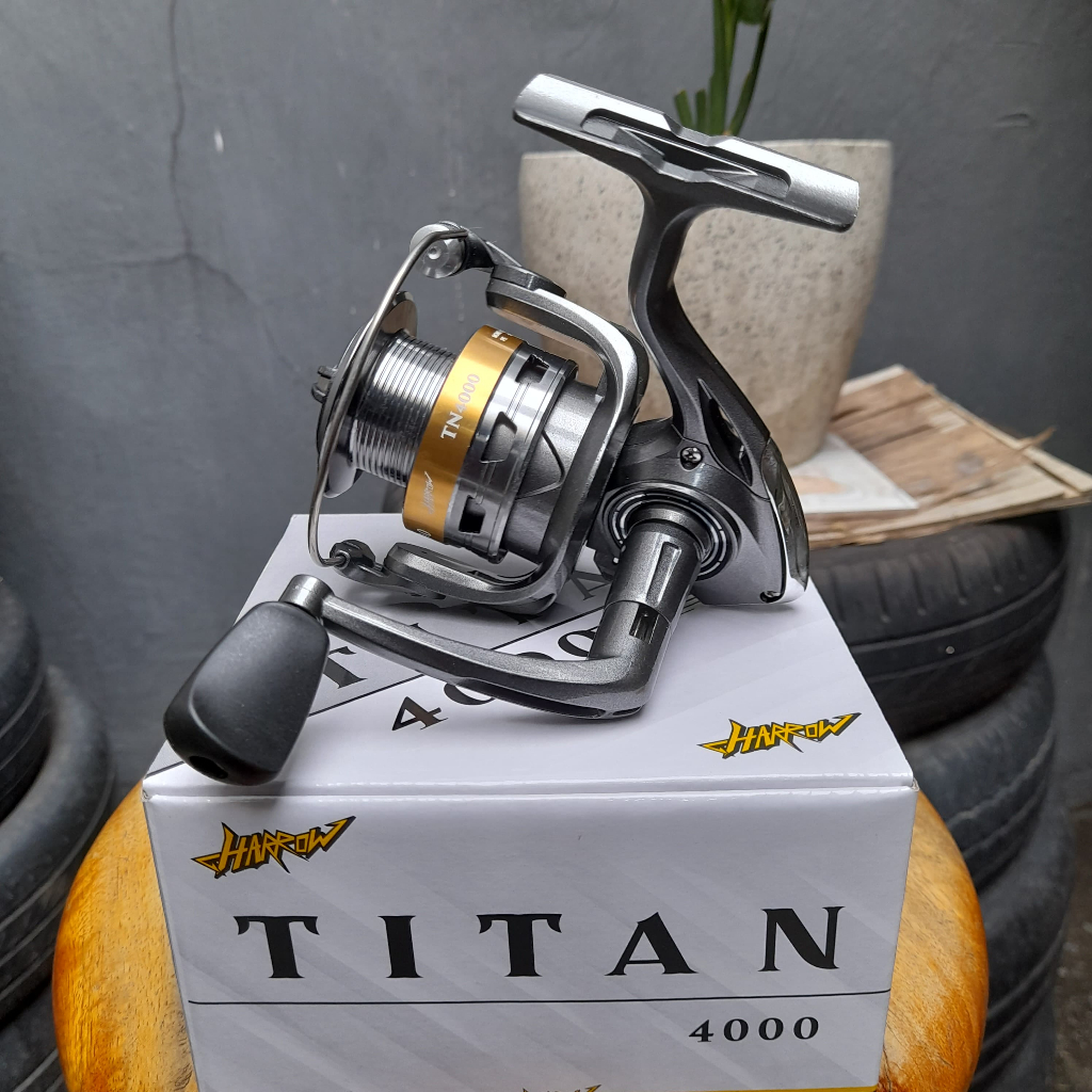 Jual Reel Pancing Harrow Titan 4000 | Gear Ratio 5.0:1 | Max Drag 5.5Kg ...