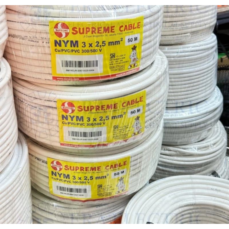 Jual KABEL NYM 3X2,5 @50M SUPREME KAWAT TEMBAGA asli SUPREME | Shopee Indonesia