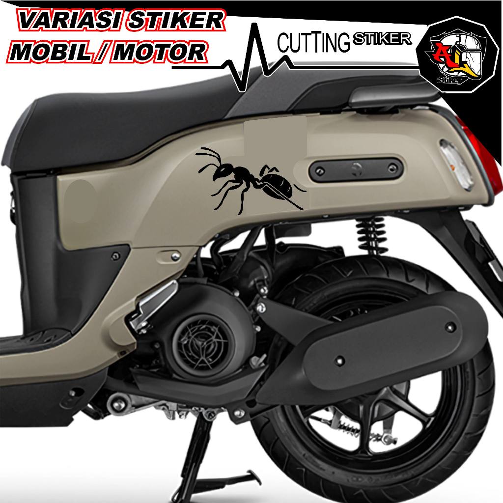 Jual STIKER SILUET SEMUT/STICKER CUTTING/521/STRIPING SIMPEL/STIKER ALL ...