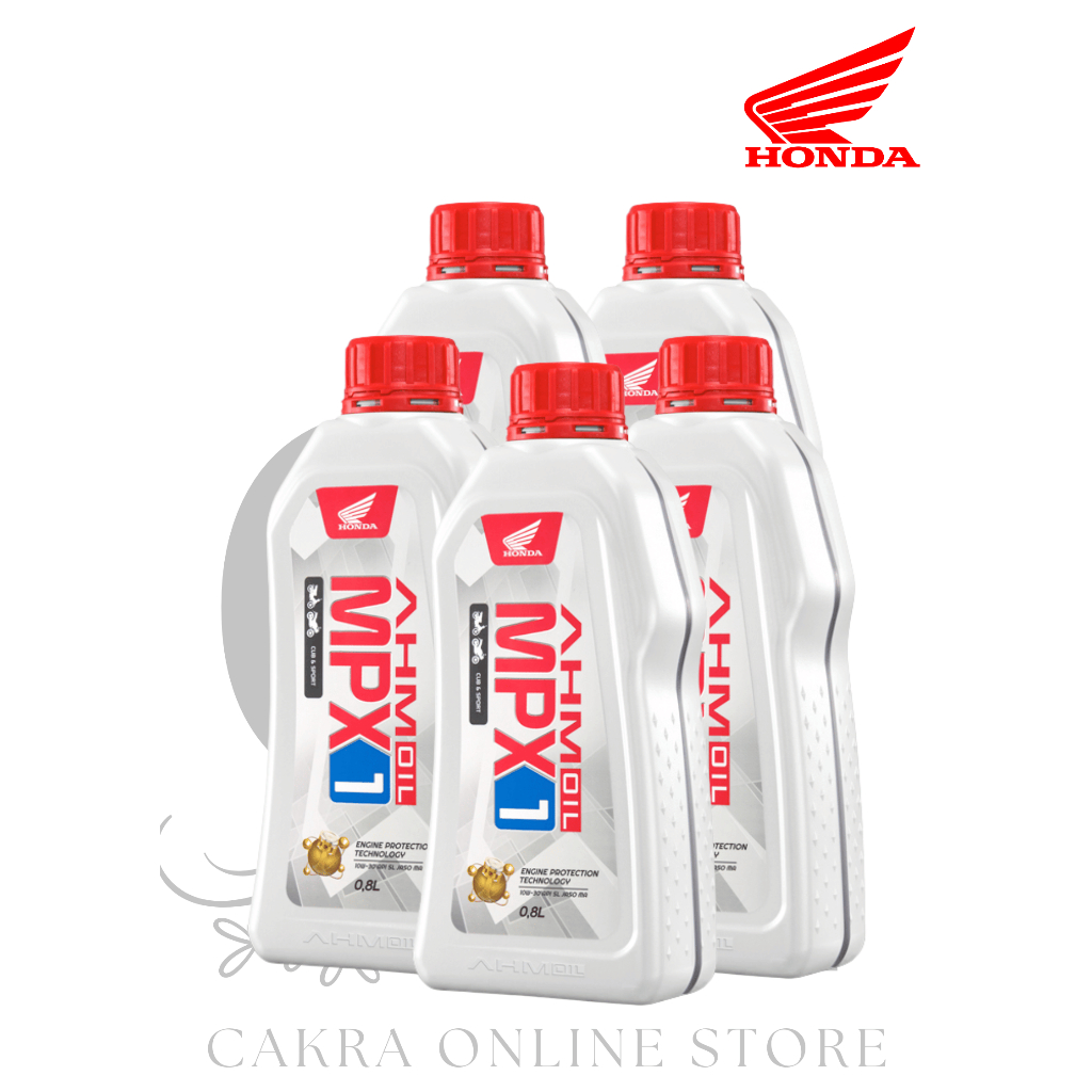 Jual 5 BOTOL Oli MPX1 800ml AHM Oil MPX 1 0.8L | Shopee Indonesia