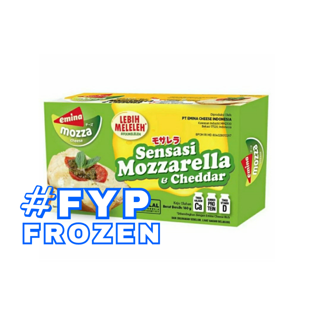 Jual EMINA MOZZARELLA & CHEDDAR CHEESE 165GR/KEJU MOZZARELLA | Shopee ...