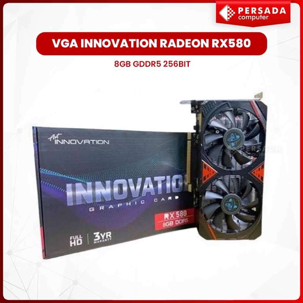Jual VGA INNOVATION RADEON RX580 8GB GDDR5 256BIT | Shopee Indonesia