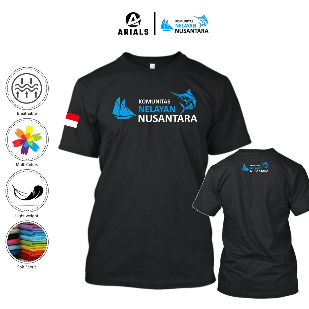 Jual Arials Kaos Baju Komunitas Nelayan Nusantara | Shopee Indonesia