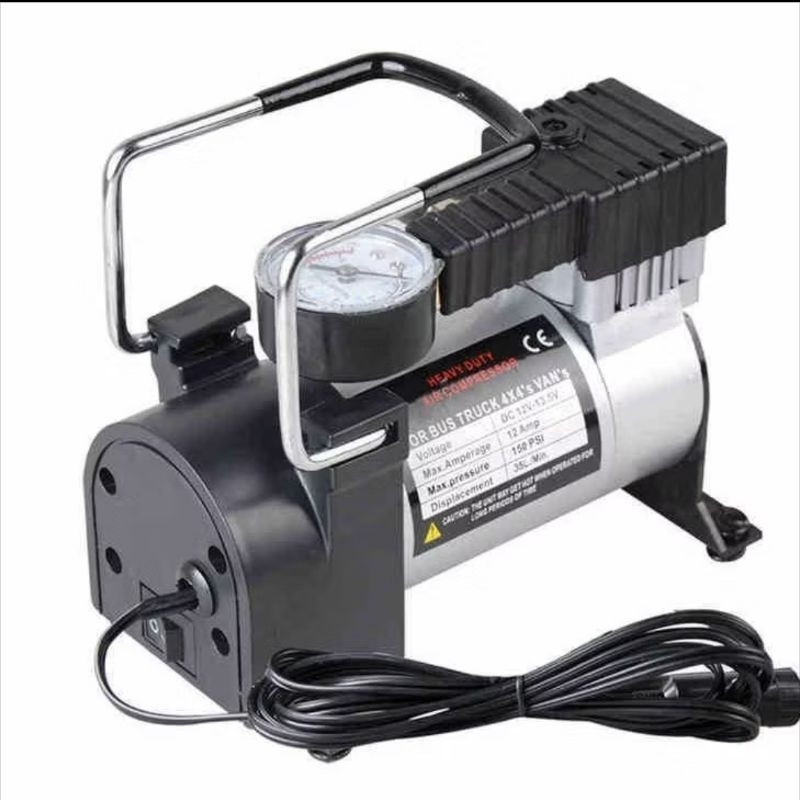 Jual 01196 Pompa Ban Mobil Portable Mini Compressor Pompa Angin DC 12V ...