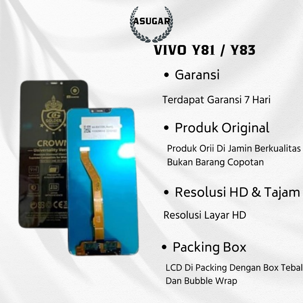 Jual LCD VIVO Y81/Y81I/Y83/1802/1803/1808 FULLSET TOUCHSCREEN | Shopee ...