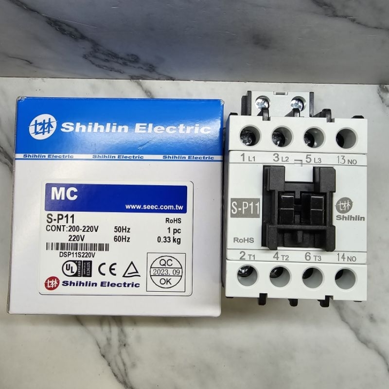 Jual KONTAKTOR SP11 3PHASE 13A 220V/380V CONTACTOR S-P11 1NO SHIHLIN ELECTRIC | Shopee Indonesia