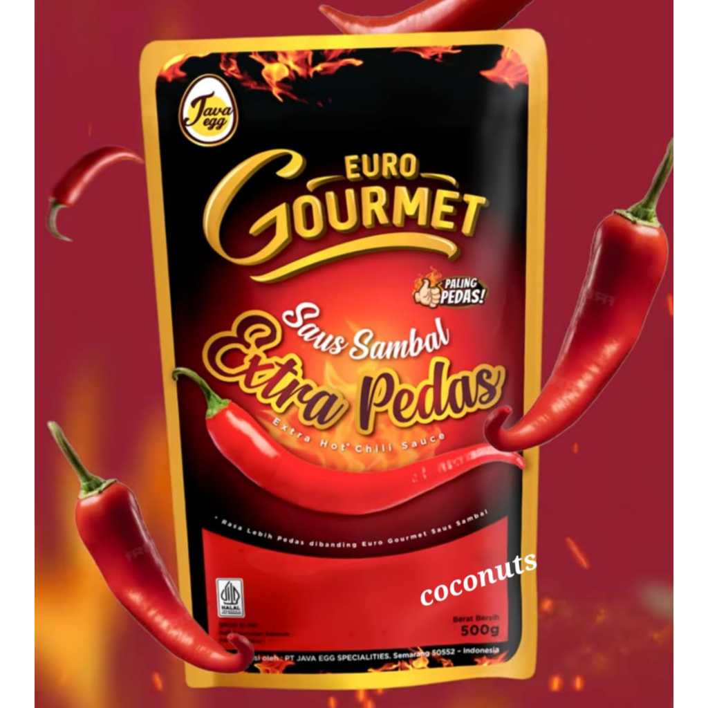 Jual Euro Gourmet Saus Sambal Extra Pedas 1 Kg | Shopee Indonesia