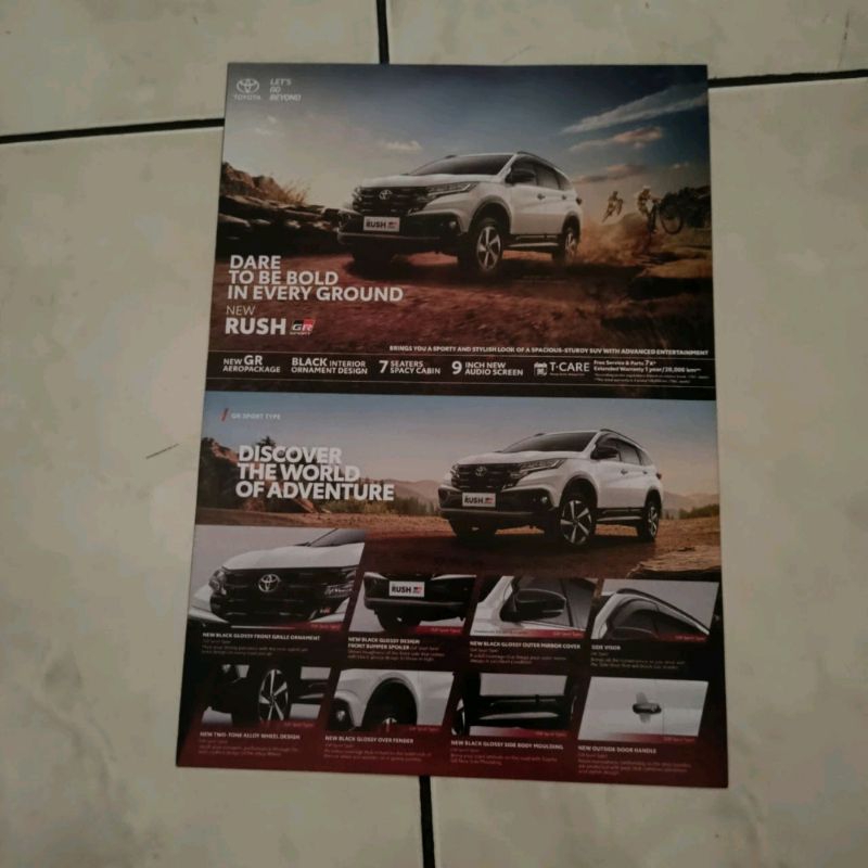 Jual Poster brosur katalog flyer Toyota Rush 2024 | Shopee Indonesia