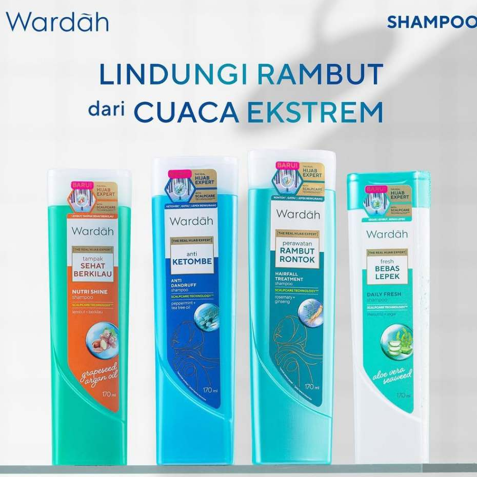 Jual Wardah Shampoo & Conditioner 170ML | Daily Fresh Hairfall ...