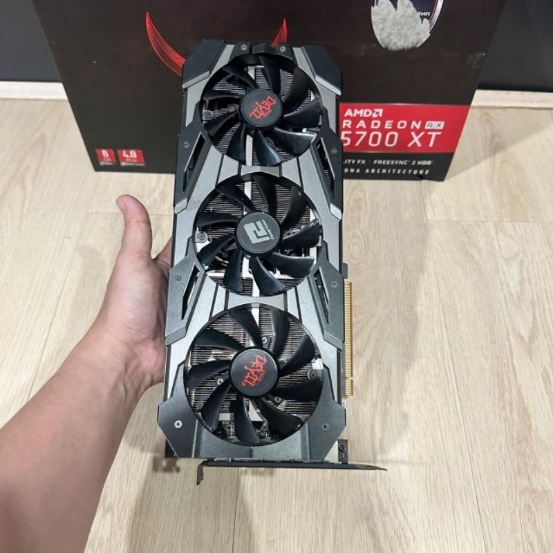 Jual VGA POWERCOLOR RX 5700XT 8GB RED DEVIL 2ND | Shopee Indonesia