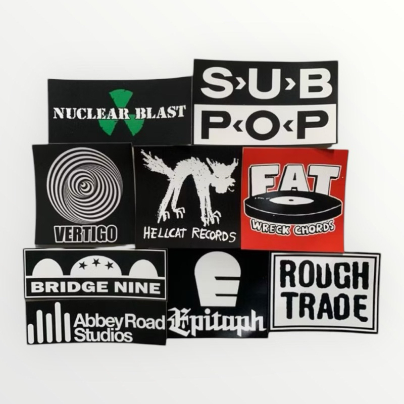 Jual Sticker Pack Record Label (Fat Wreck Chord, Abbey road, Epitaph ...