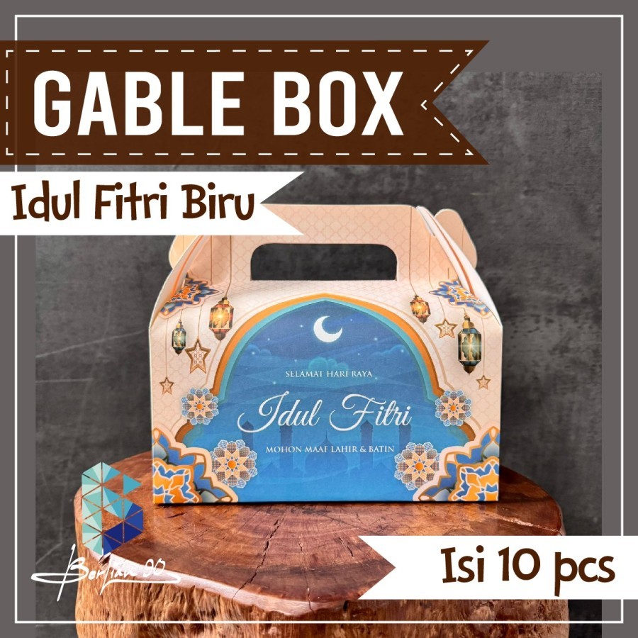 Jual Gable Box Lebaran isi 10 - Gable Box Idul FItri - Box Kue Kering ...