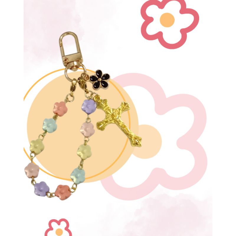 Jual Rosary Keychain Gantungan Kunci Rosario Salib | Shopee Indonesia