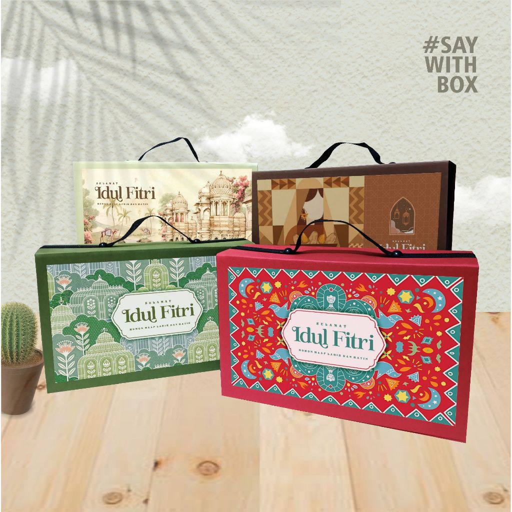 Jual Box Parcel lebaran/Box kue kering/Box Idul Fitri/Hampers | Shopee ...