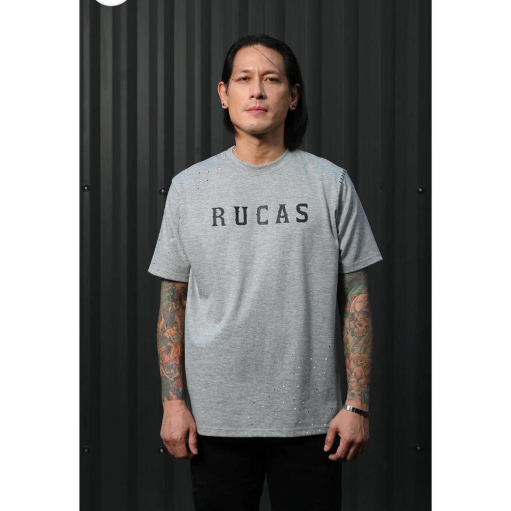 Jual RUCAS “The Initial” Splash Grey Tee | Shopee Indonesia