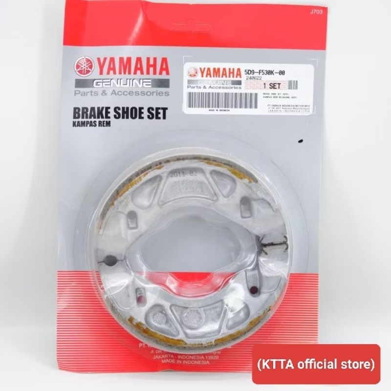 Jual 100% ORIGINAL kampas rem belakang yamaha kode 5D9 untuk Jupiter Z1 (Tahun 2012 - 2022 ...
