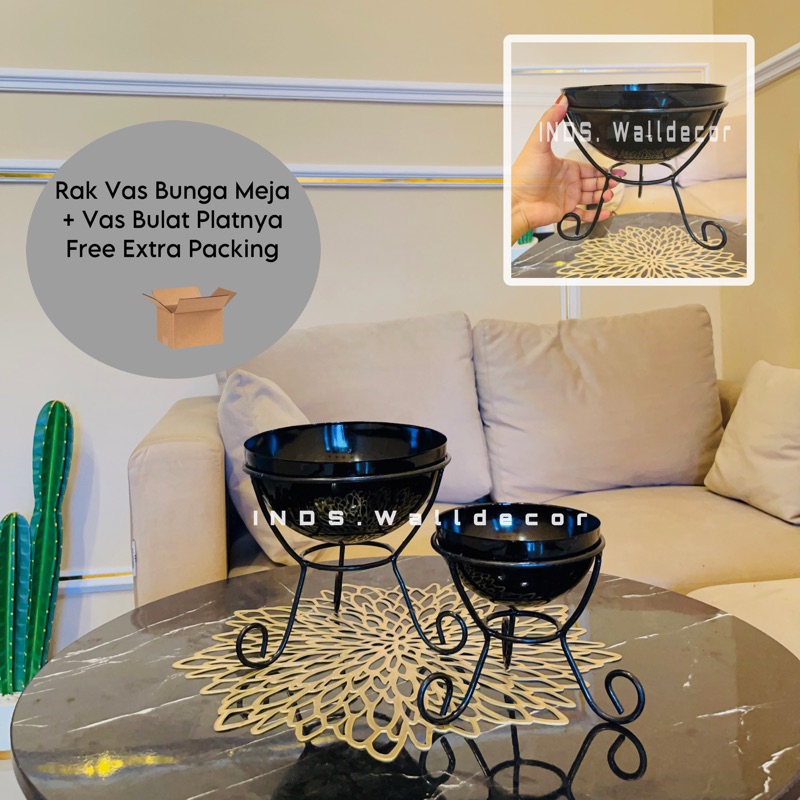 Jual Standing Vas Bunga Meja Pot Standing Besi Vas Plat Full | Shopee ...