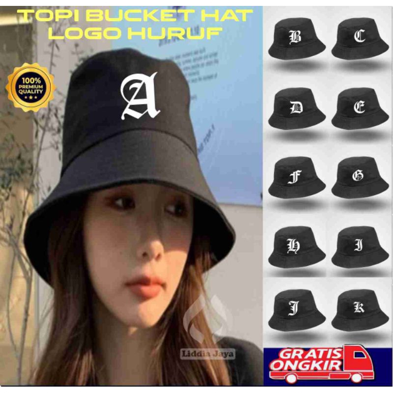 Jual TOPI TRENDY LOGO HURUF KEREN #A,B,C,D,E,F,G,H,I,J,K#SABLON DTF ...