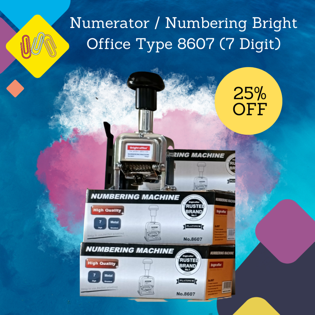 Jual Numbering Machine 7 Digit / Stempel Angka / Numerator Bright ...