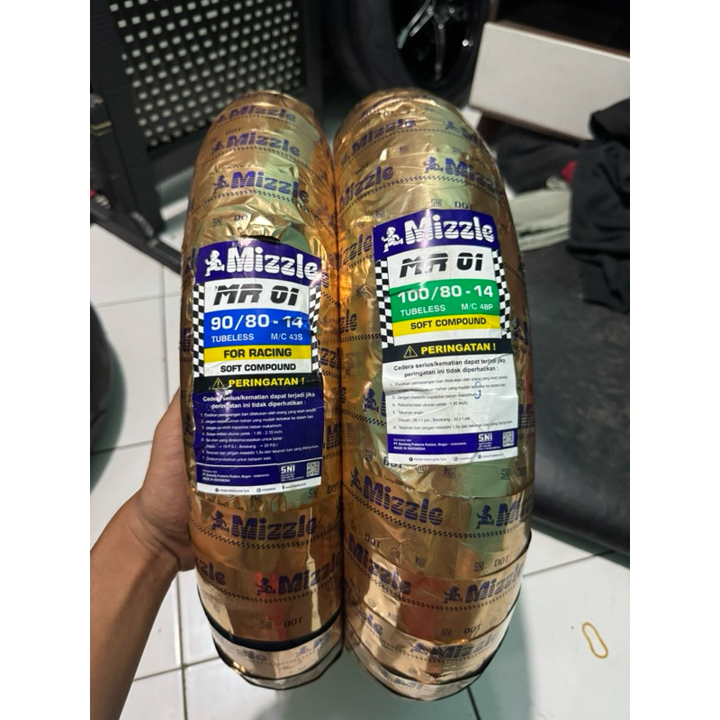 Jual Mizzle MR01 90/80 100/80 ring 14 Paketan Termurah 2025 | Shopee ...