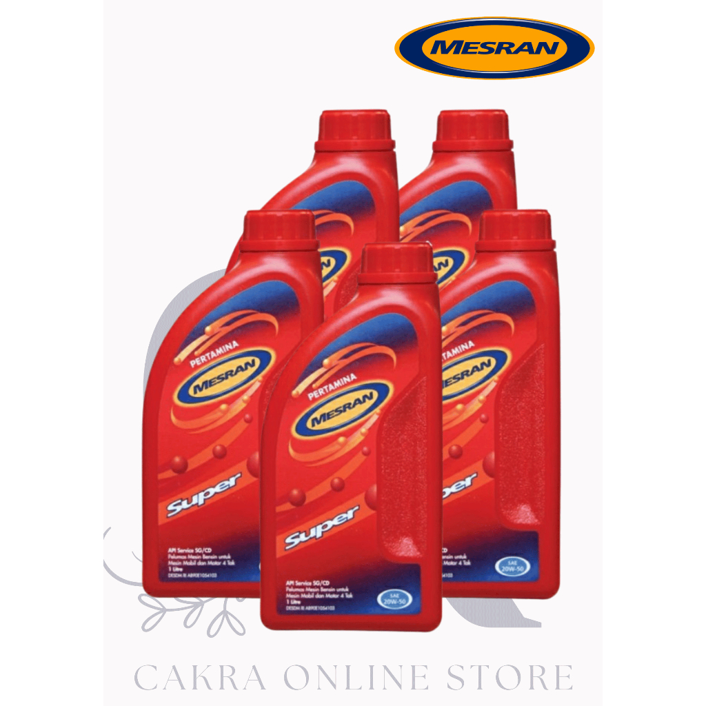Jual 5 BOTOL Oli Pertamina Mesran Super 0.8L & 1L | Shopee Indonesia
