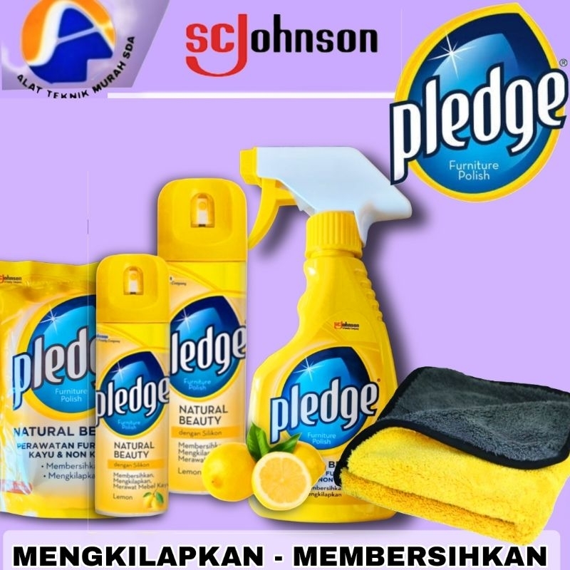 Jual Pledge Liquid Aerosol Spray 450Ml - Furniture Polish & Pengkilap ...