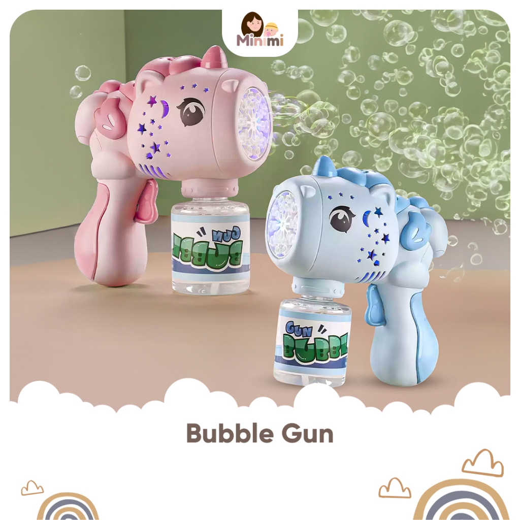 Jual MINIMI Mainan Pistol Gelembung Bubble Gun Toys Gelembung Air Anak ...