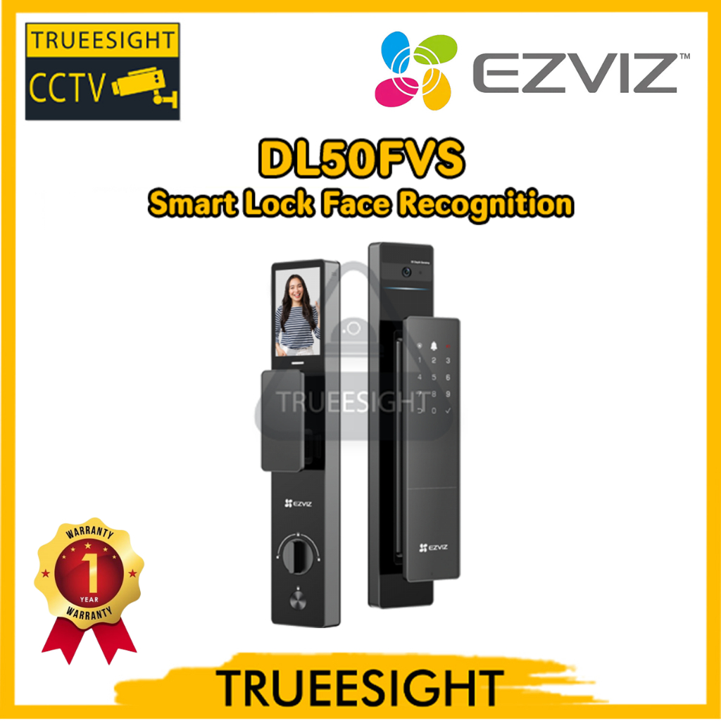Jual EZVIZ DL50FVS Smart Door Lock Face ID Recognition | Shopee Indonesia