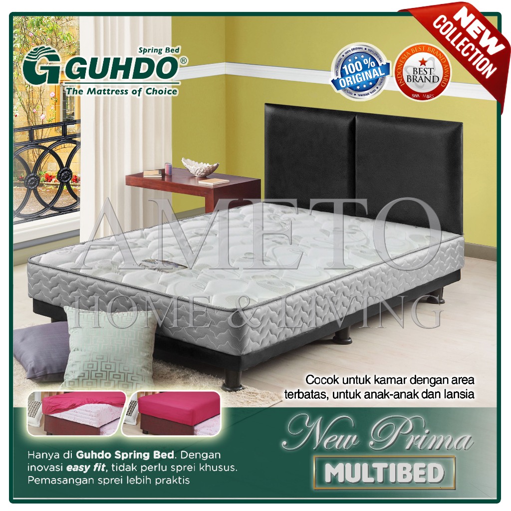 Jual Guhdo Springbed Multi Bed New Prima 90 100 120 140 160 180 x 180 cm HB Atlantic | Shopee ...