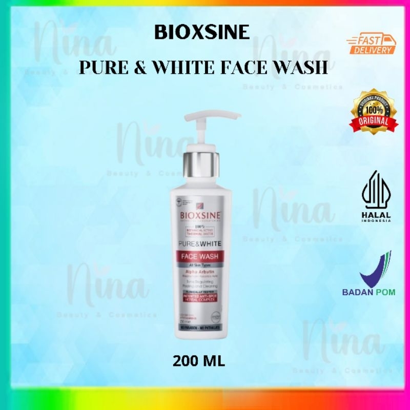 Jual Bioxsine Pure & White Face Wash 200ml | Shopee Indonesia