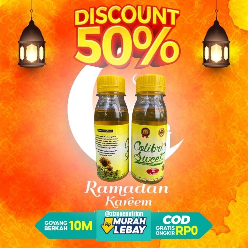 Jual Colibri Sweet Nectar Original Konsentrat pakan harian burung konin ...