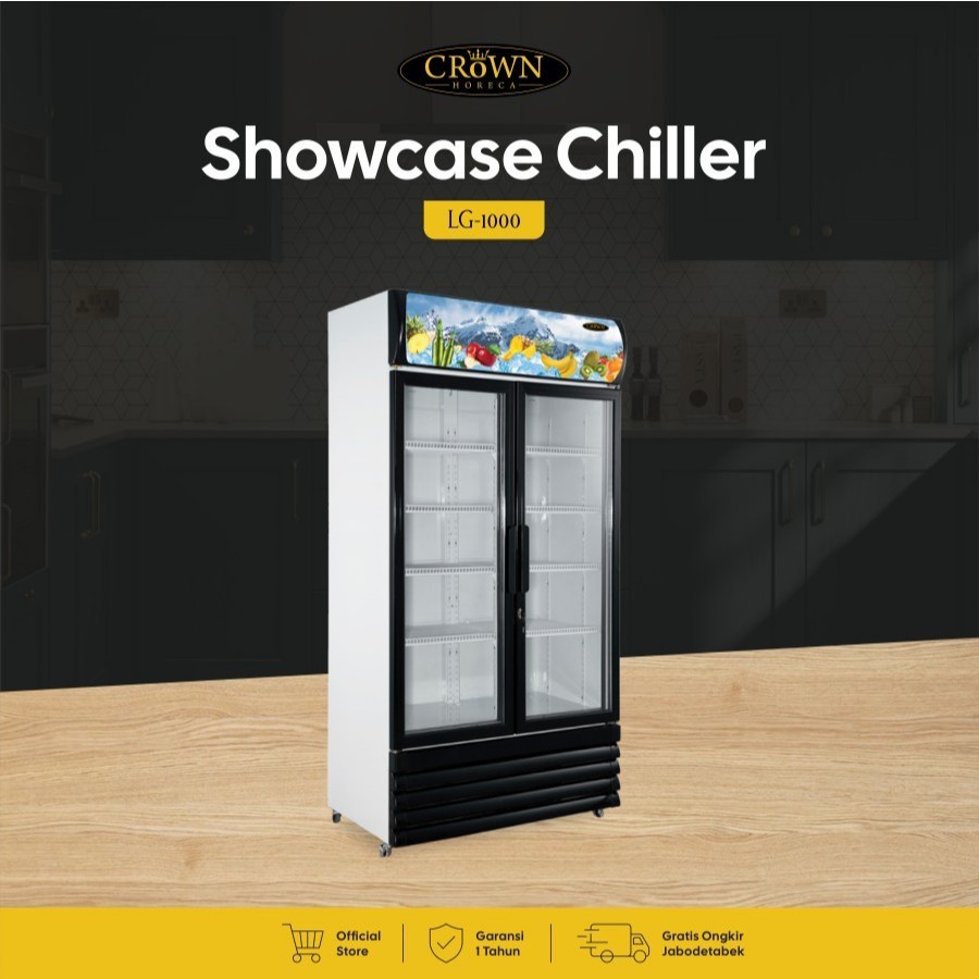 Jual LG-1000 Showcase Chiller - Crown Horeca | Shopee Indonesia