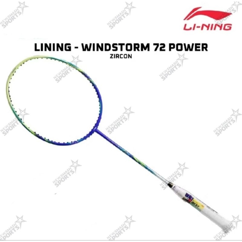 Jual raket badminton lining windstrom 72 power ( RAKET ONLY ) | Shopee ...