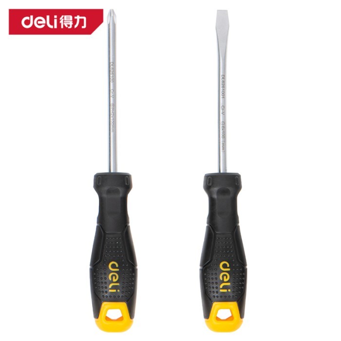 Jual Deli Tools Screwdriver Set Obeng 2 Pcs Chrome Alat Perkakas DL620102 | Shopee Indonesia