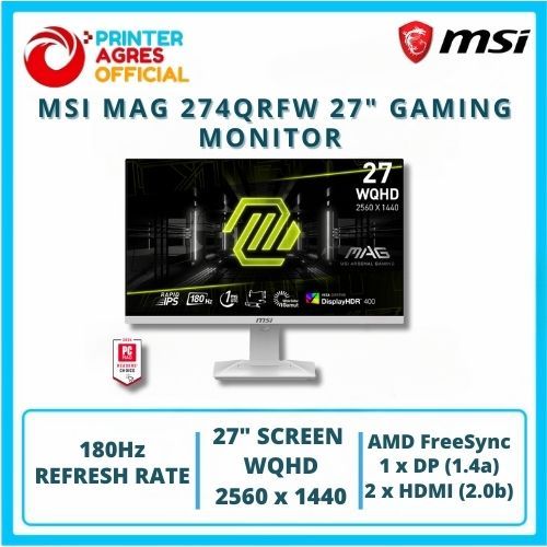 Jual MSI MAG275QF 27 WQHD 180Hz 27" INCH FLAT IPS GAMING MONITOR ...